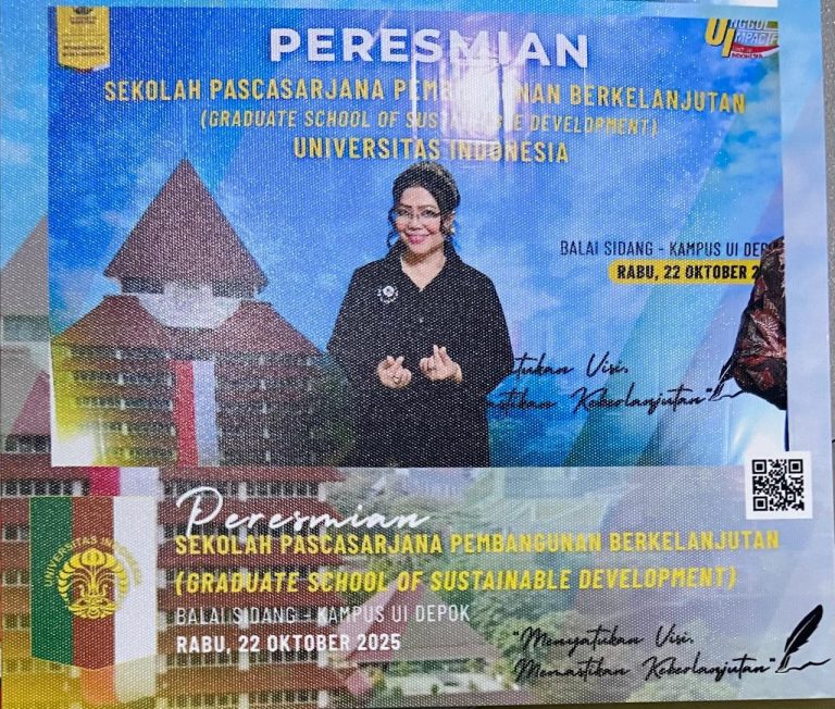 Universitas Indonesia Resmikan Sekolah Pascasarjana Pembangunan ...